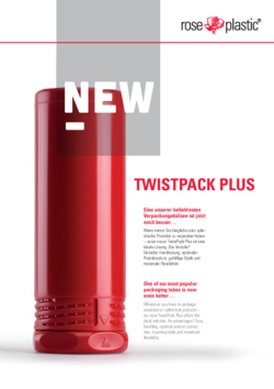 TwistPack Plus: Plastic Packaging Tubes - rose medical packaging